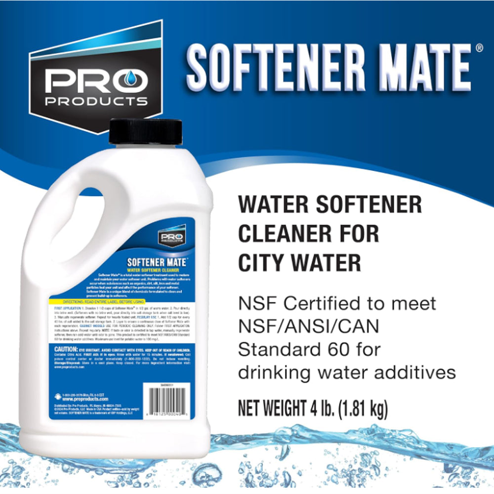 Pro Products Softener Mate® Water Softener Cleaner - 4 lbs– Water ...
