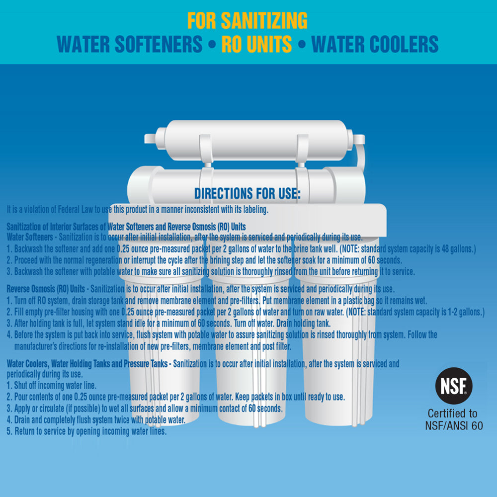 Sani-System Reverse Osmosis Liquid Concentrate Sanitizer– Water ...