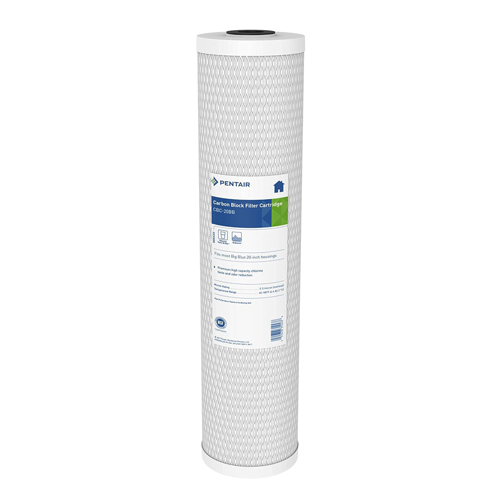 Pentek CBC-20BB Big Blue Carbon Block Replacement Filter– Water-Softeners-Filters.com