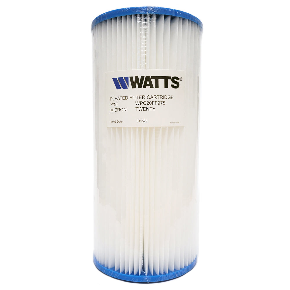 Watts WPC20FF975 20 Micron Pleated Water Filter– Water-Softeners ...